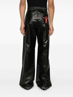 WALTER VAN BEIRENDONCK Embroidered-logo Trousers