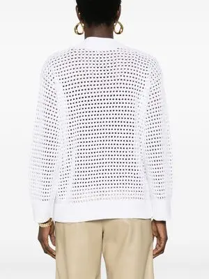 Brunello Cucinelli Sequin Embellished Knit Jumper - White
