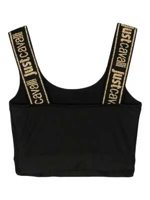 Just Cavalli Logo-plaque Cropped Top
