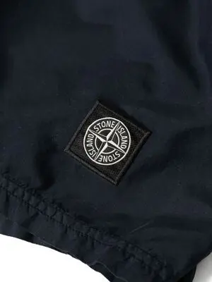Stone Island Compass-patch Swim Shorts - Blue