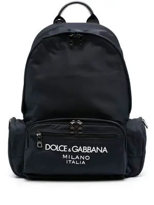 Dolce & Gabbana Logo-lettering Backpack - Black