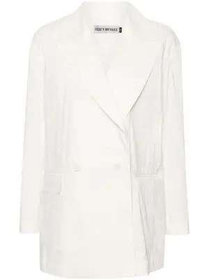 Issey Miyake Shaped Membrane Double-breasted Blazer