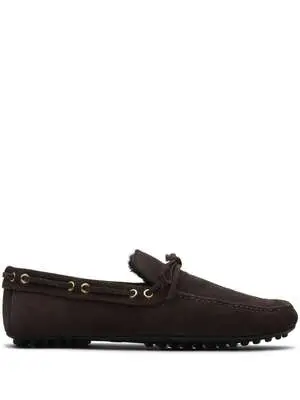 Car Shoe Fur-lined Driving Shoes - Brown
