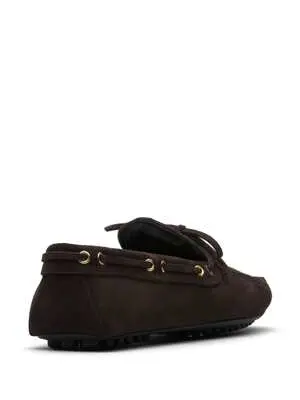 Car Shoe Fur-lined Driving Shoes - Brown