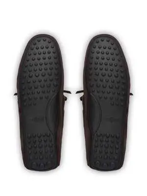 Car Shoe Fur-lined Driving Shoes - Brown