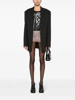 Alchemy Fashions X Lia Aram Sequin-embellished Shorts - Gold