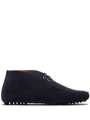 Car Shoe Suede Driving Boots - Blue