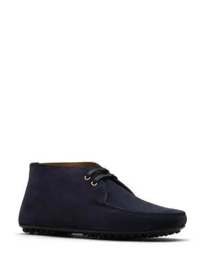 Car Shoe Suede Driving Boots - Blue
