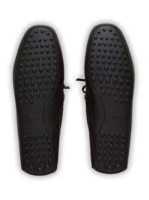 Car Shoe Leather Driving Shoes - Brown