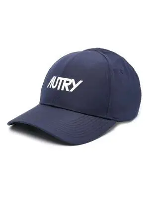 AUTRY Logo-raised Cap - Blue