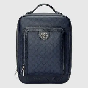 Gucci Ophidia Large Backpack - Blue And Black Supreme