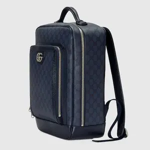 Gucci Ophidia Large Backpack - Blue And Black Supreme