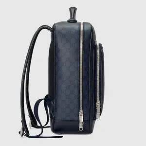 Gucci Ophidia Large Backpack - Blue And Black Supreme