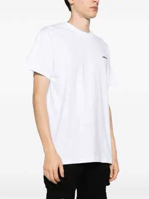 AMBUSH Logo-embroidered Cotton T-shirt - White