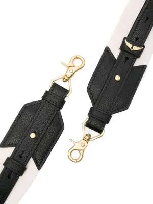 Zadig&Voltaire Logo Plaque Canvas Strap Bag