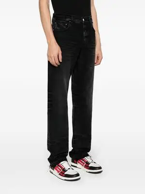 Amiri Release Hem Straight-leg Jeans
