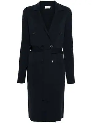P.a.r.o.s.h Knitted Double-breasted Midi Coat