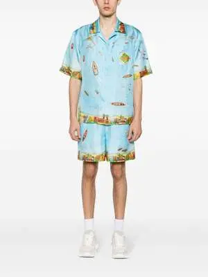 Casablanca Maison Sur Piloti Silk Shirt