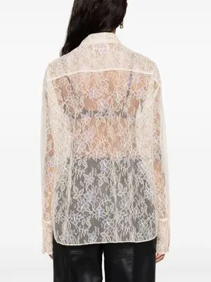 Zadig&Voltaire Tyrone Floral-lace Mesh Shirt