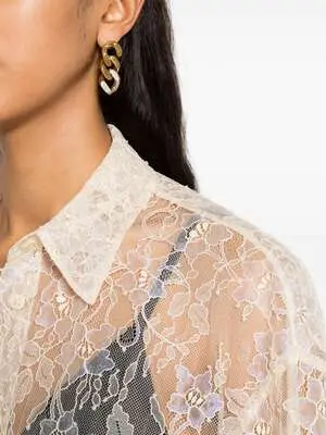 Zadig&Voltaire Tyrone Floral-lace Mesh Shirt