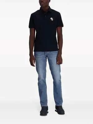 Emporio Armani Washed Straight-leg Jeans - Blue