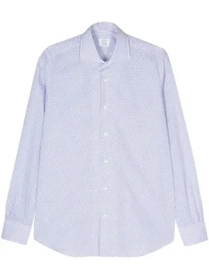 MAZZARELLI Polka-dot Print Shirt - White
