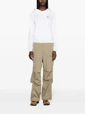 Polo Ralph Lauren Embroidered-logo Jersey Hoodie - White