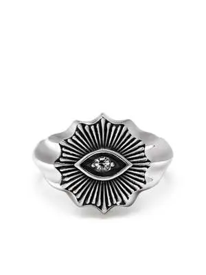 NIALAYA JEWELRY Evil Eye Crystal Ring