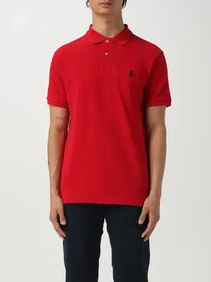 Polo Ralph Lauren Cotton Polo Shirt With Logo Red