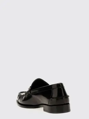 Versace Loafers With Gold Tone Medusa Detail - Black