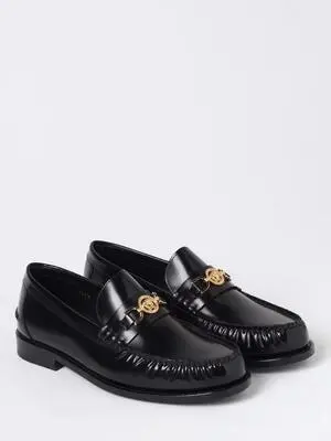 Versace Loafers With Gold Tone Medusa Detail