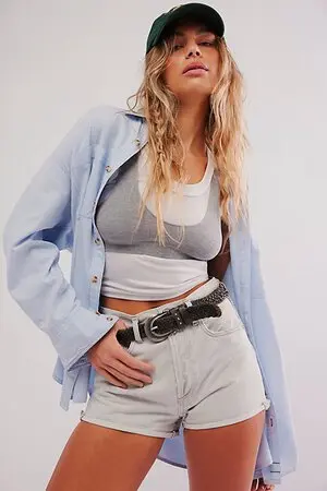 Citizens Of Humanity Citizens Of Humanity Marlow Vintage Fit Distressed Denim Shorts Comet