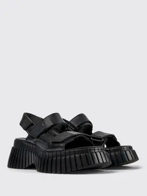 Camper Heeled Sandal - Black