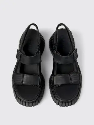 Camper Heeled Sandal - Black