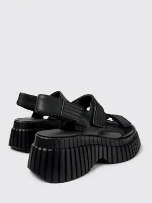 Camper Heeled Sandal - Black