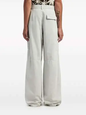 Palm Angels Patch-pocket Wide-leg Trousers