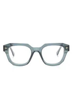 AHLEM Pont Mirabeau Geometric-frame Eyeglasses - Blue