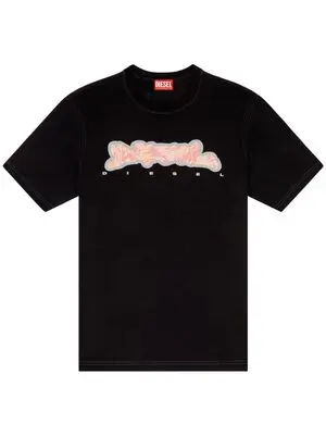 DIESEL® T-just-n16 Graphic-print T-shirt - Black