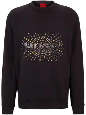 Hugo Logo-studded Cotton Sweatshirt