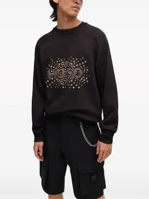 Hugo Logo-studded Cotton Sweatshirt