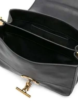 Moschino Striped Leather Shoulder Bag