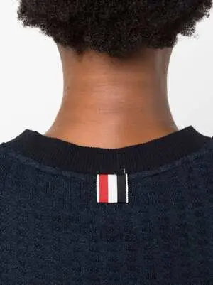Thom Browne Logo-patch Jacquard Top