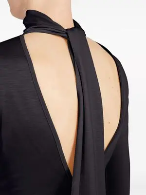 FERRAGAMO V-back Silk-blend Top