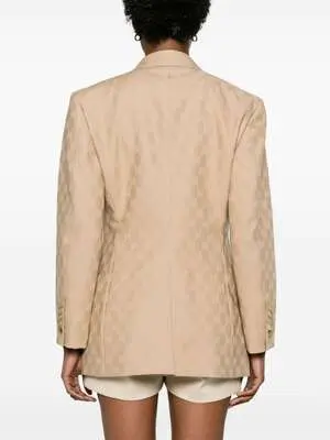 Gucci Gg-jacquard Double-breasted Blazer