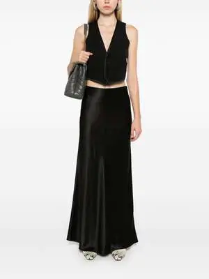 Saint Laurent Silk Maxi Skirt