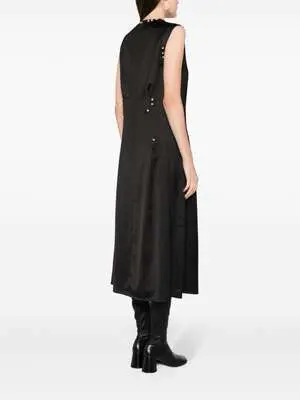 Khaite The Mello V-neck Midi Dress
