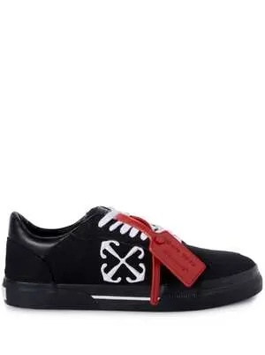 Off-White Vulcanized Canvas Sneakers - Black