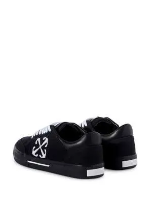 Off-White Vulcanized Canvas Sneakers - Black
