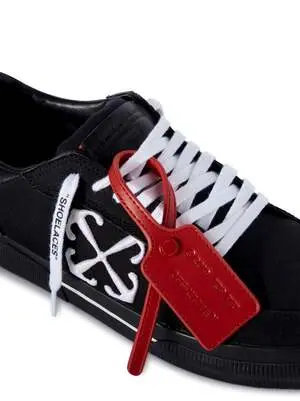 Off-White Vulcanized Canvas Sneakers - Black
