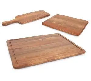 TOSCANA 3-piece Acacia Wood Charcuterie Board S Et - One-color